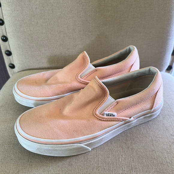 Vans | Shoes | Vans Womens Classic Slip On Sneakers Flats Pink Size 7 ...